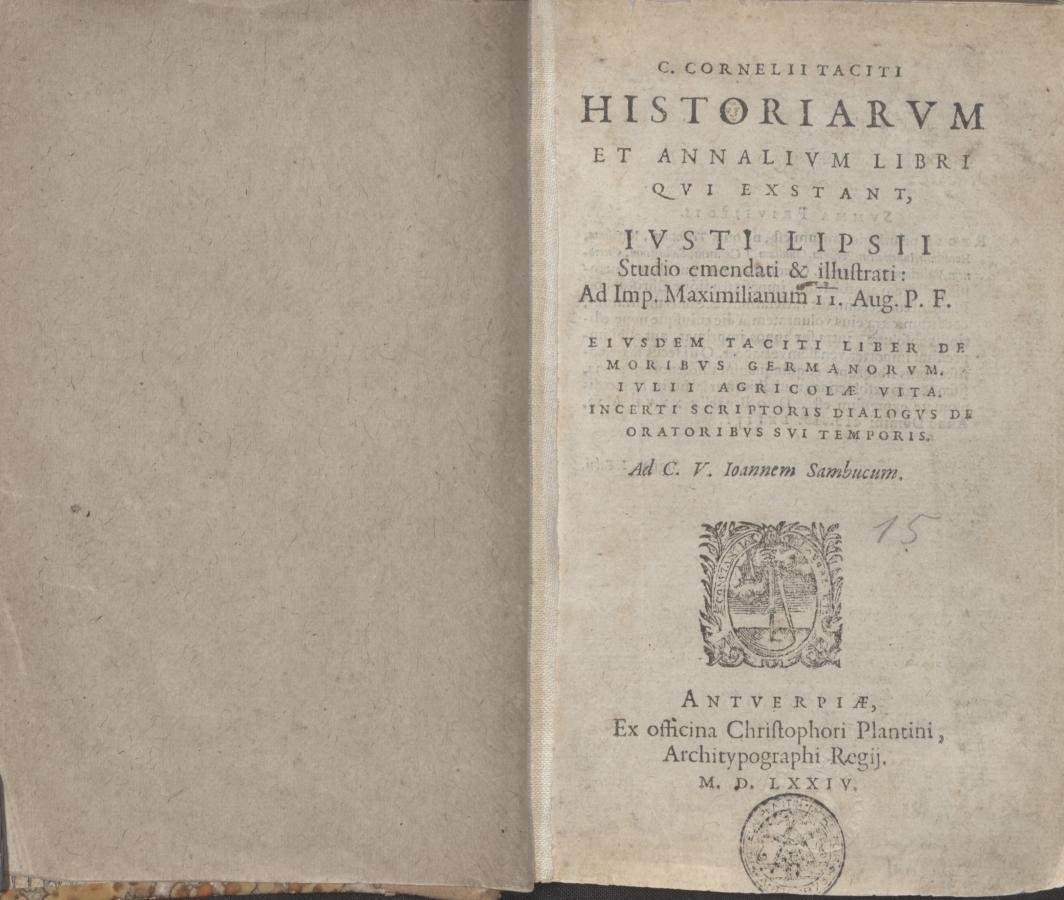 Latin classics - Justus Lipsius | Museum Plantin Moretus